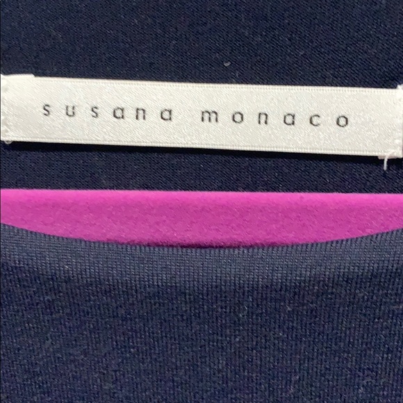 Susana Monaco | Dresses | Susana Monaco Navy Small One Piece Dress ...